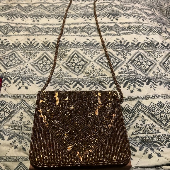 La Regale | Bags | Vintage La Regale Gold Hand Beaded Purse | Poshmark